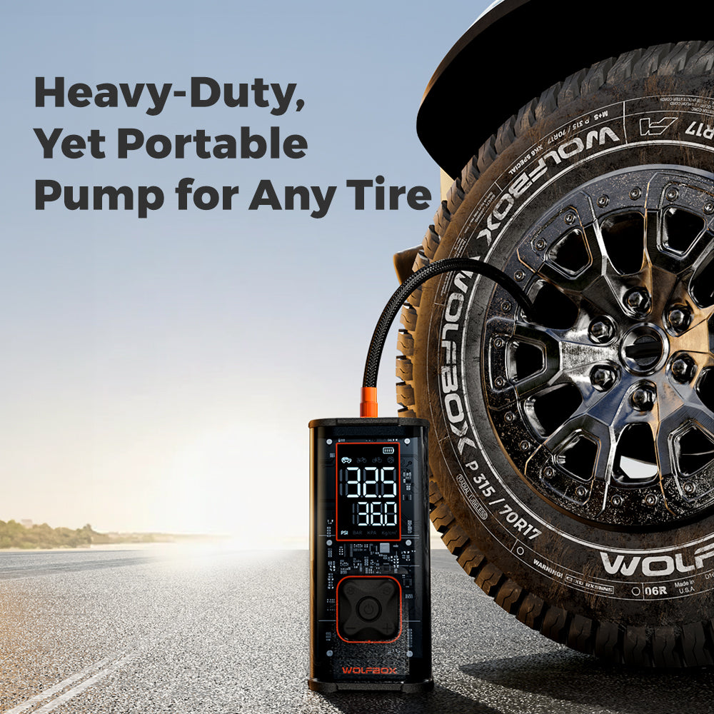 WOLFBOX MegaFlow 24 Pro Portable Tire Inflator | 3Wliners