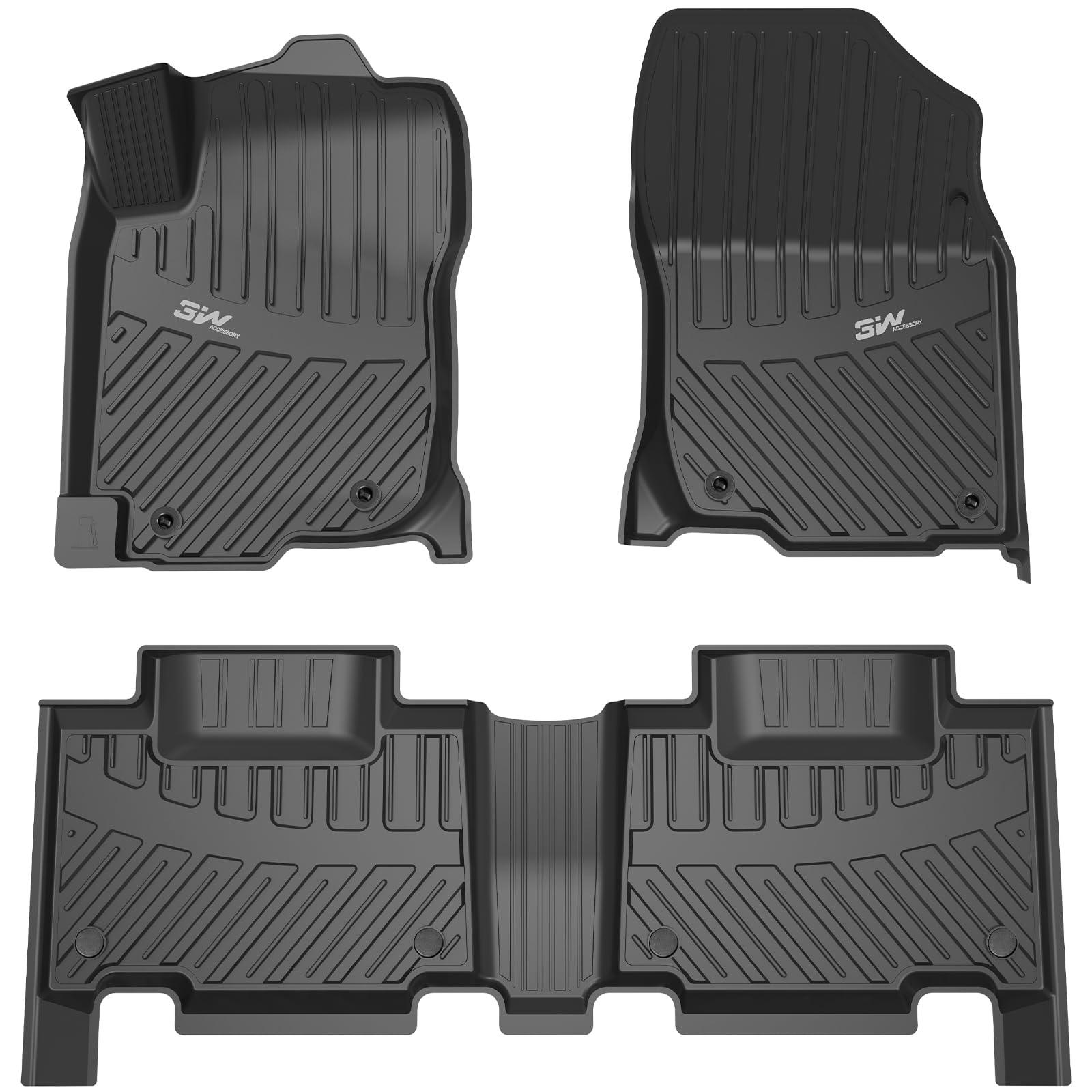 3W Custom Floor Mats Ford F250 F350 F450 F550 2017-2025 Super Duty ...