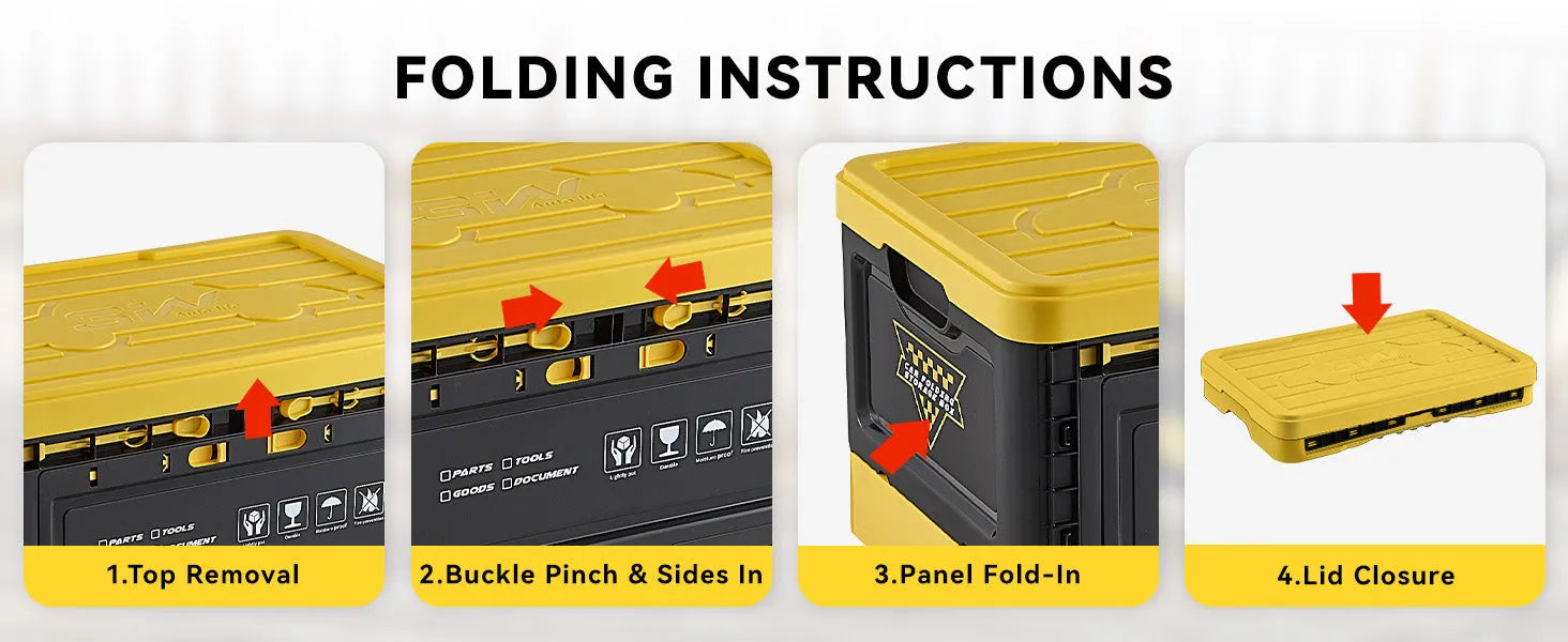 3W 50.5L Folding Storage Box