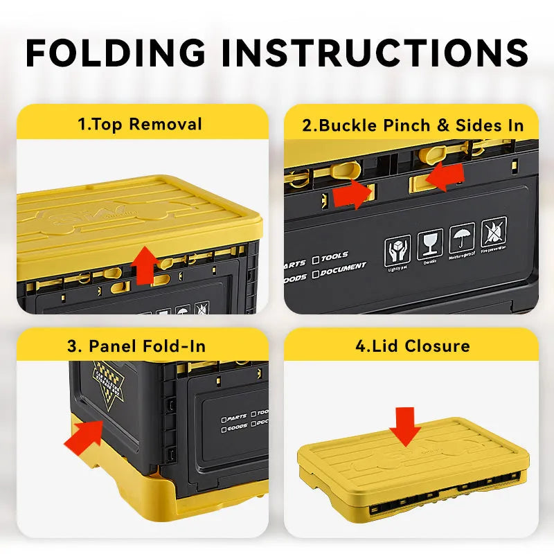 3W 50.5L Folding Storage Box