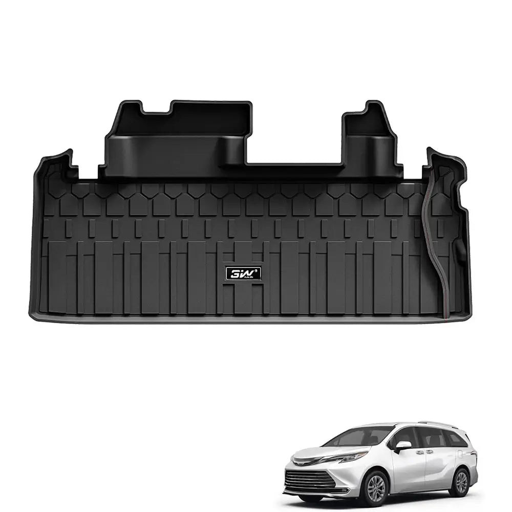 3W Toyota Sienna 2021-2026 Custom Trunk Mat Thorex™ All-Weather ...
