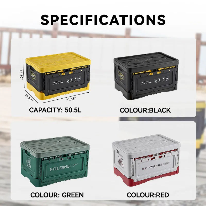 3W 50.5L Folding Storage Box